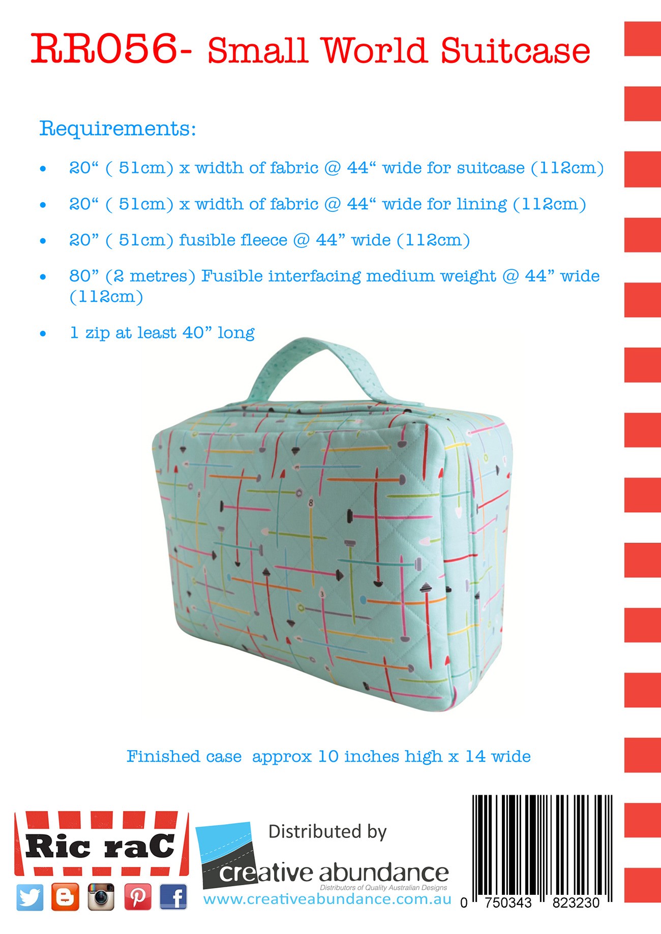 Small World Suitcase – Farm Fresh Fabrics