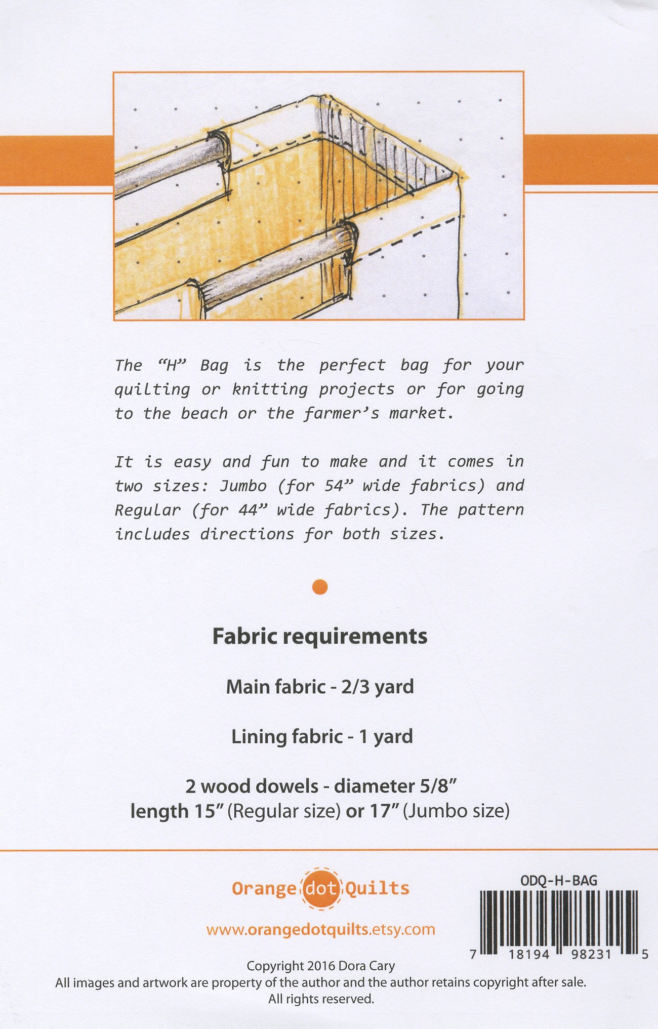 The “H” Bag – Farm Fresh Fabrics