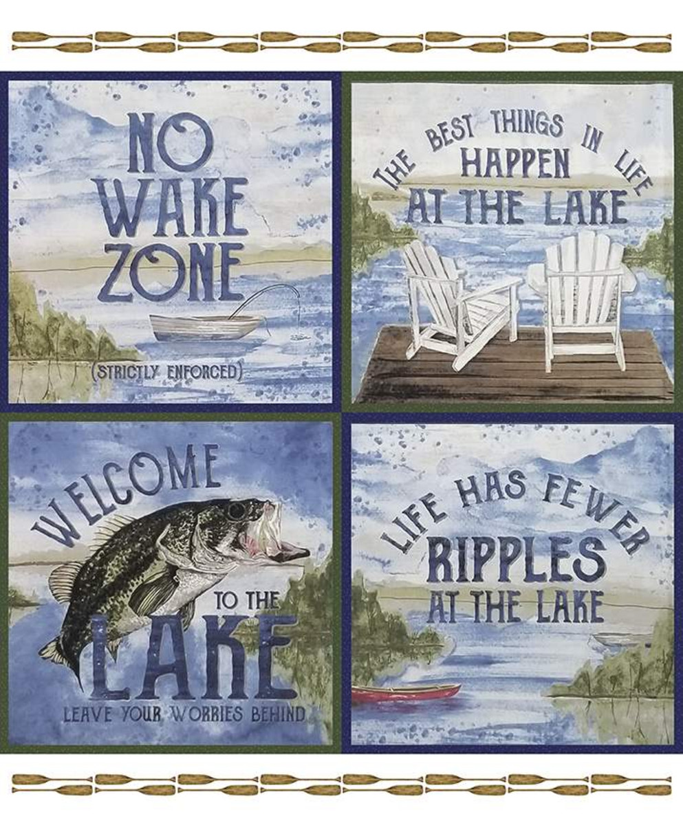 At The Lake – Panel – Farm Fresh Fabrics